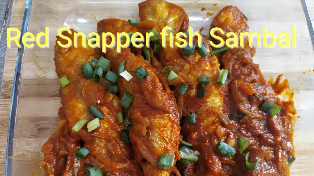 Red Snapper fish sambal/ Sankara fish sambal in Tamil - YouTube