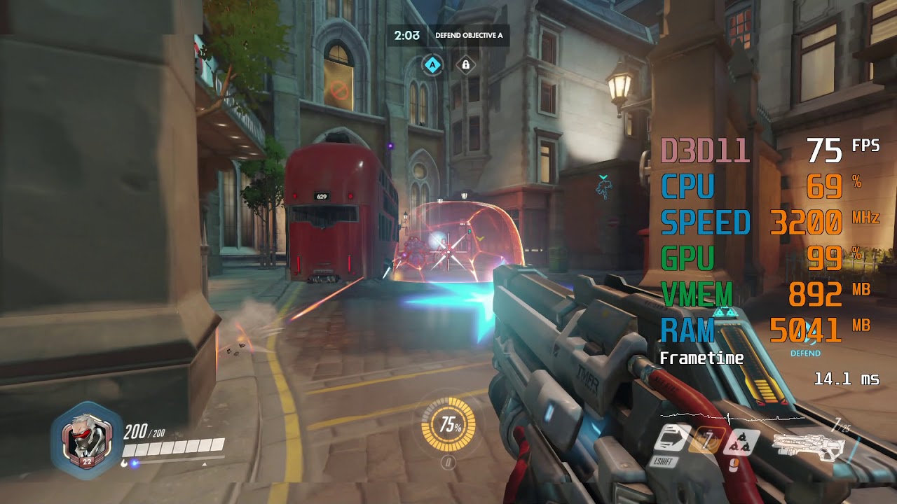 GeForce GT 1030 -- AMD Athlon 200GE -- Overwatch FPS Test - YouTube