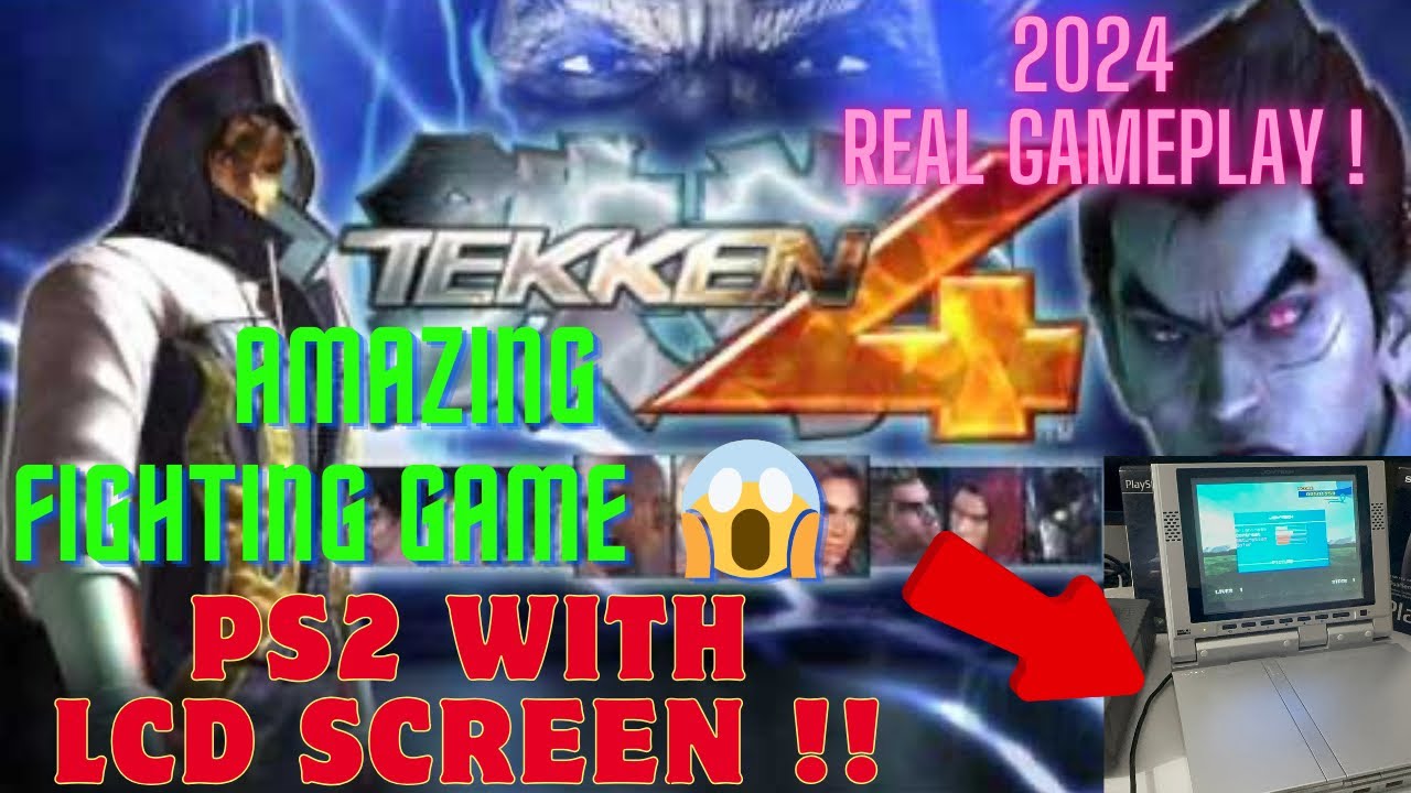 TEKKEN 4 👊PS2 LCD SCREEN - Joytech 😱PlayStation 2 #gaming #fighting # ...