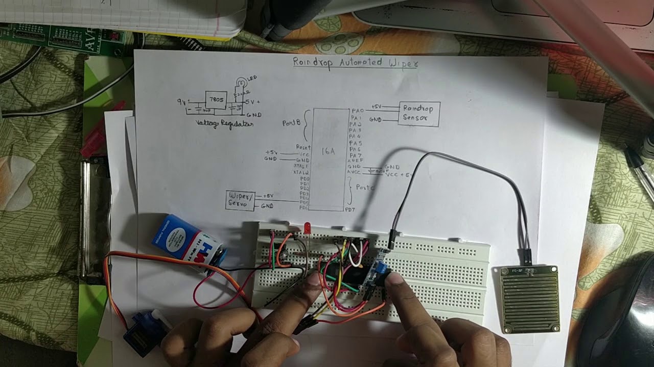Automatic Wiper - Atmega16A - YouTube