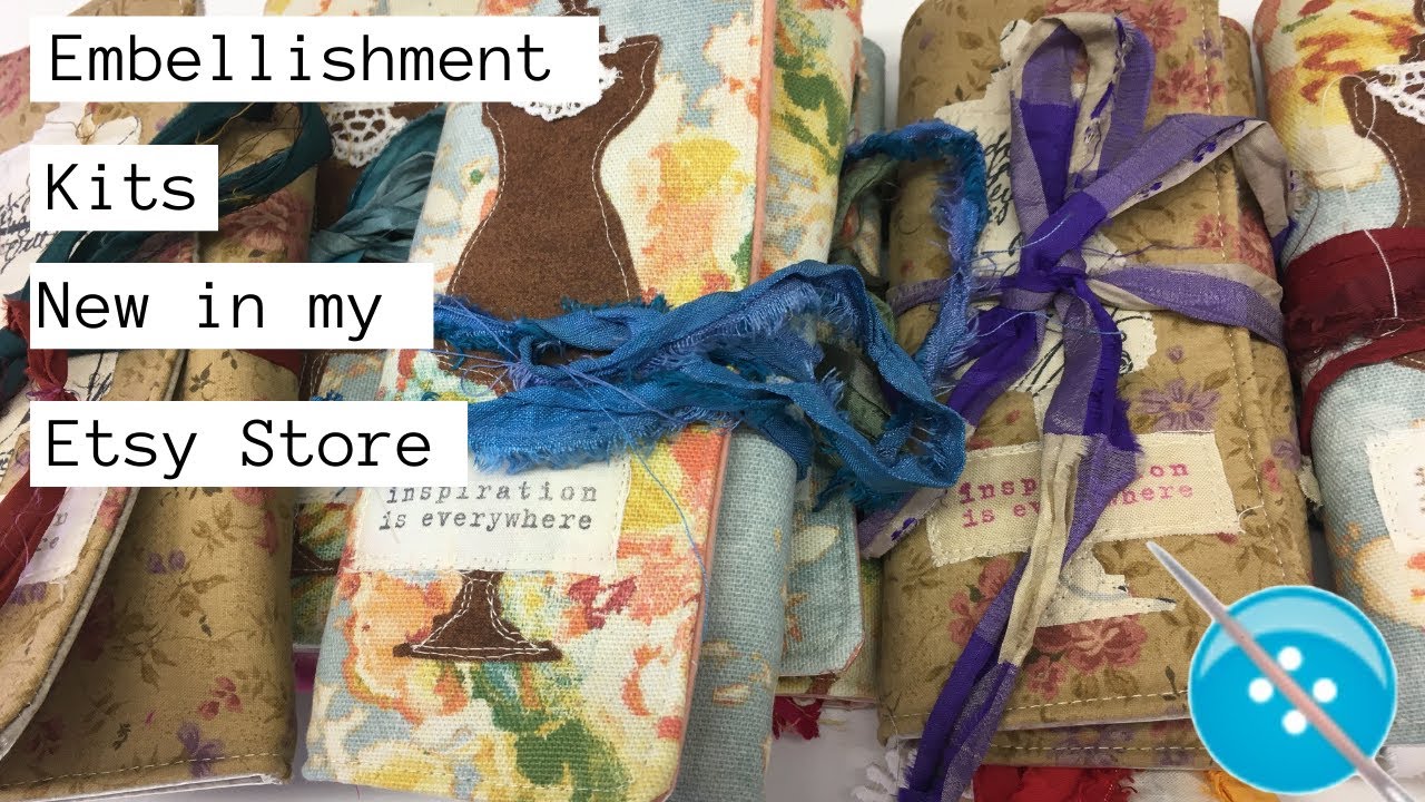 Embellishment Kits, New Item to my Etsy Store - YouTube