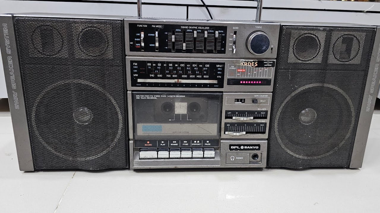 BPL SANYO C15 MW/ SW1/ SW2/ FM STEREO RADIO CASSETTE RECORDER ...