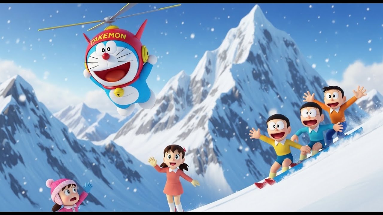 Doraemon Snow Mountain Rescue ️ | New Winter Adventure | 3D Cartoon ...