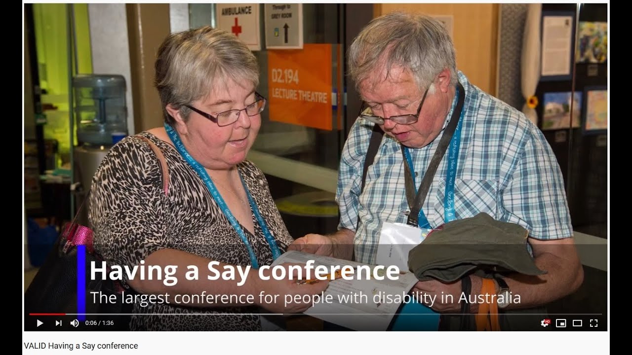 VALID Having a Say conference - YouTube