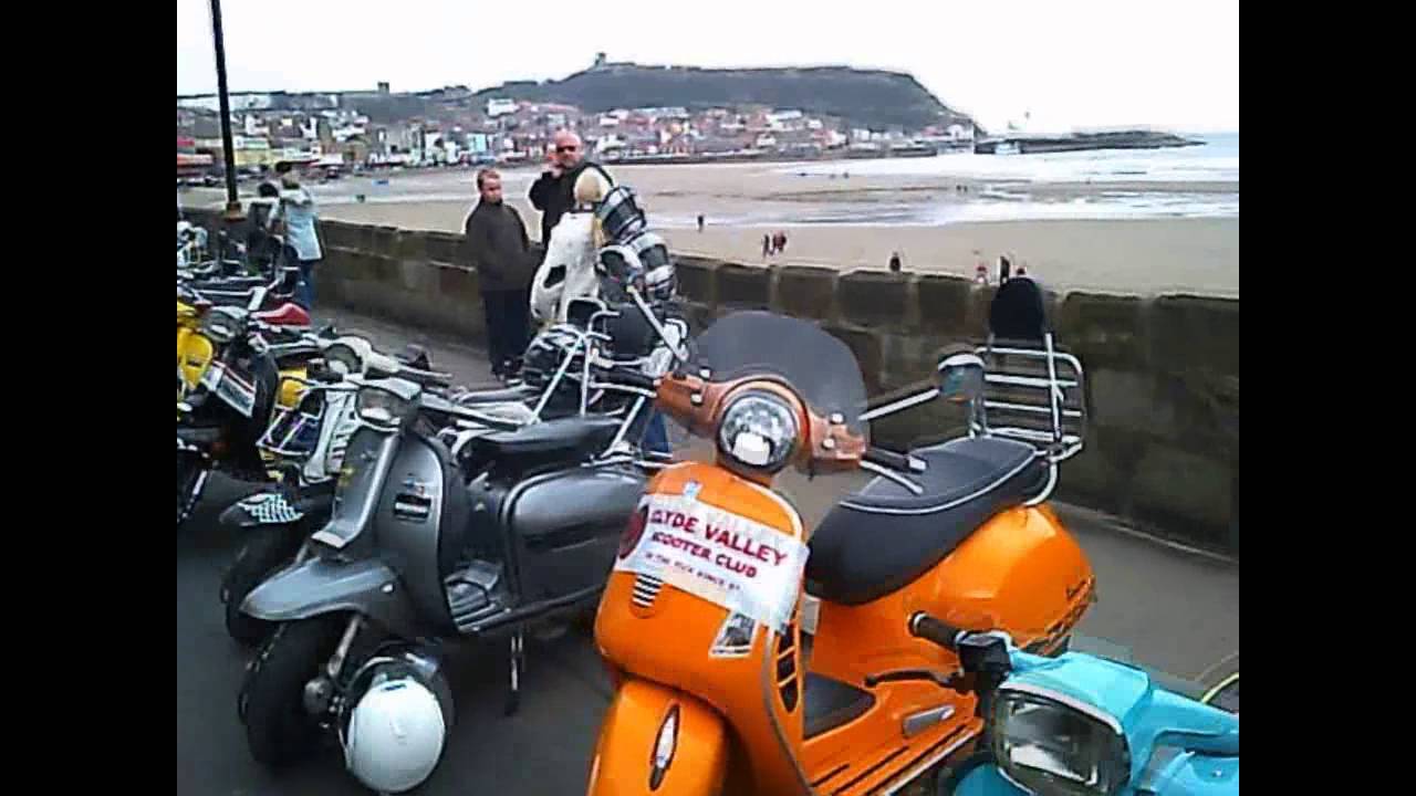 Tartan Misfits Scooter Club scarborough rally 2013 - YouTube
