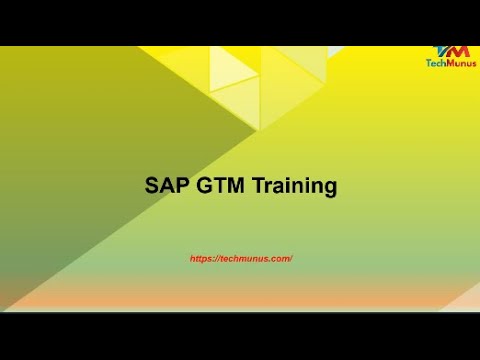 SAP GTM Training – SAP GTM Online Training – (SAP GTM Certification ...