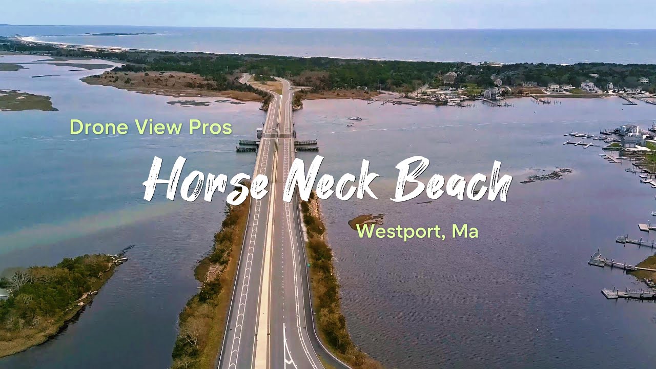 Breathtaking 4K UHD aerial footage of Horseneck Beach, Westport Ma ...
