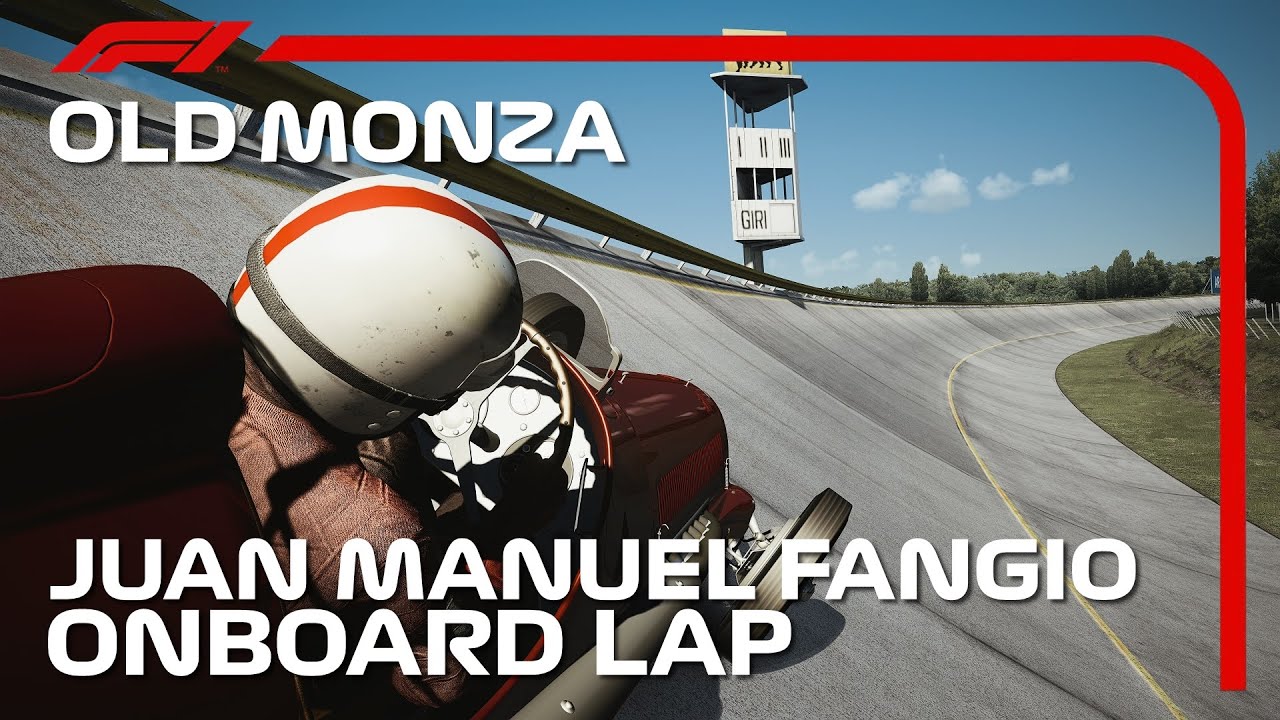 F1 Old Monza | Juan Manuel Fangio Onboard Lap - YouTube