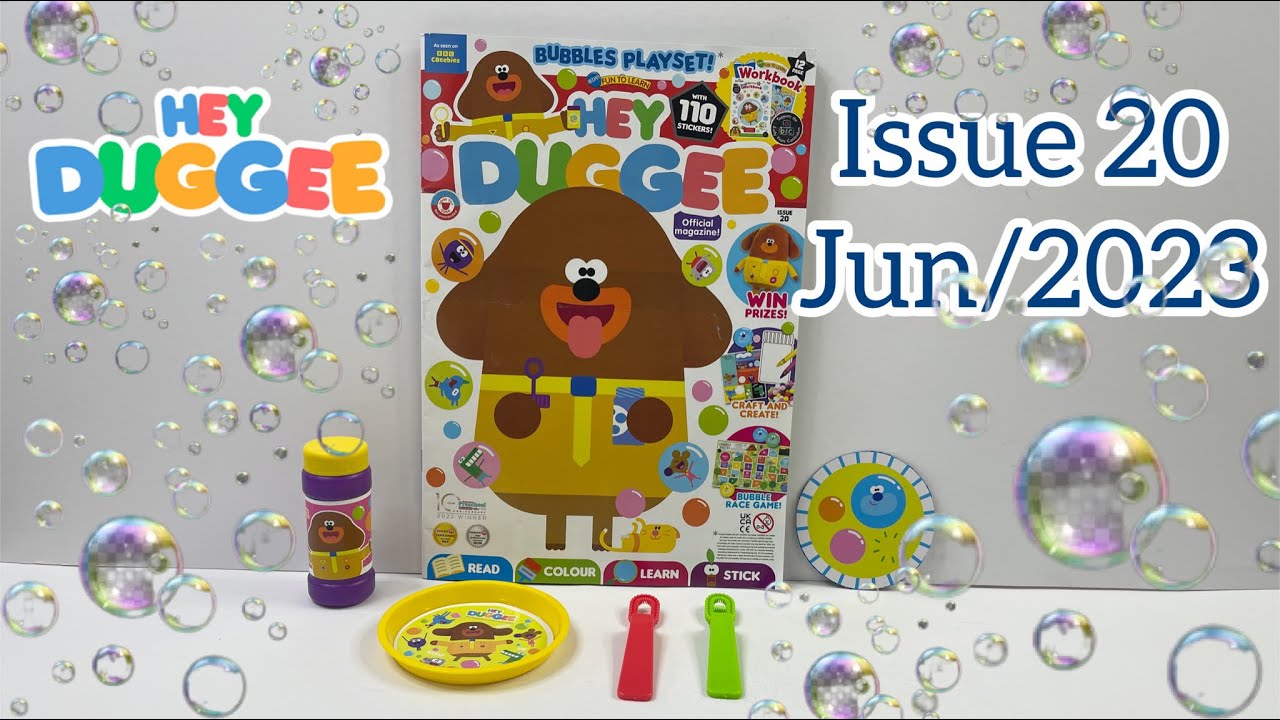 Hey Duggee magazine, issue 20, Jun/2023, with Bubble badge playset! 🫧🫧# ...