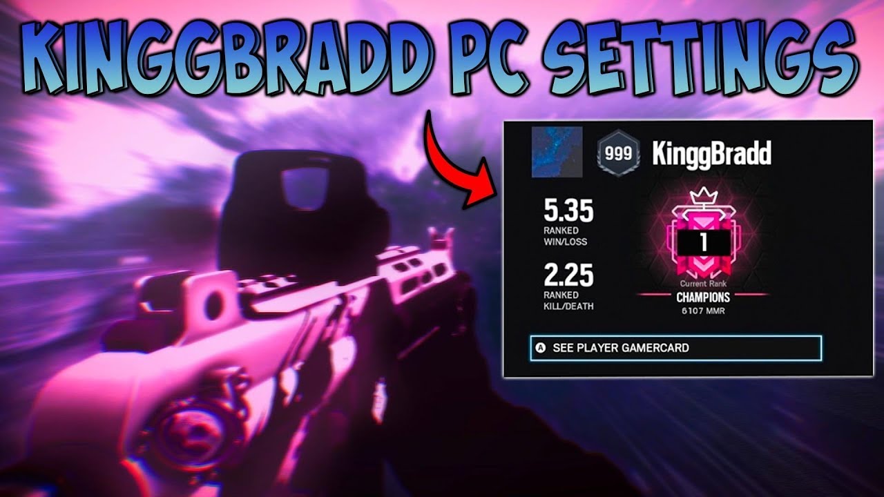 My New R6 Pc Settings & Sensitivity - Rainbow Six Siege - YouTube