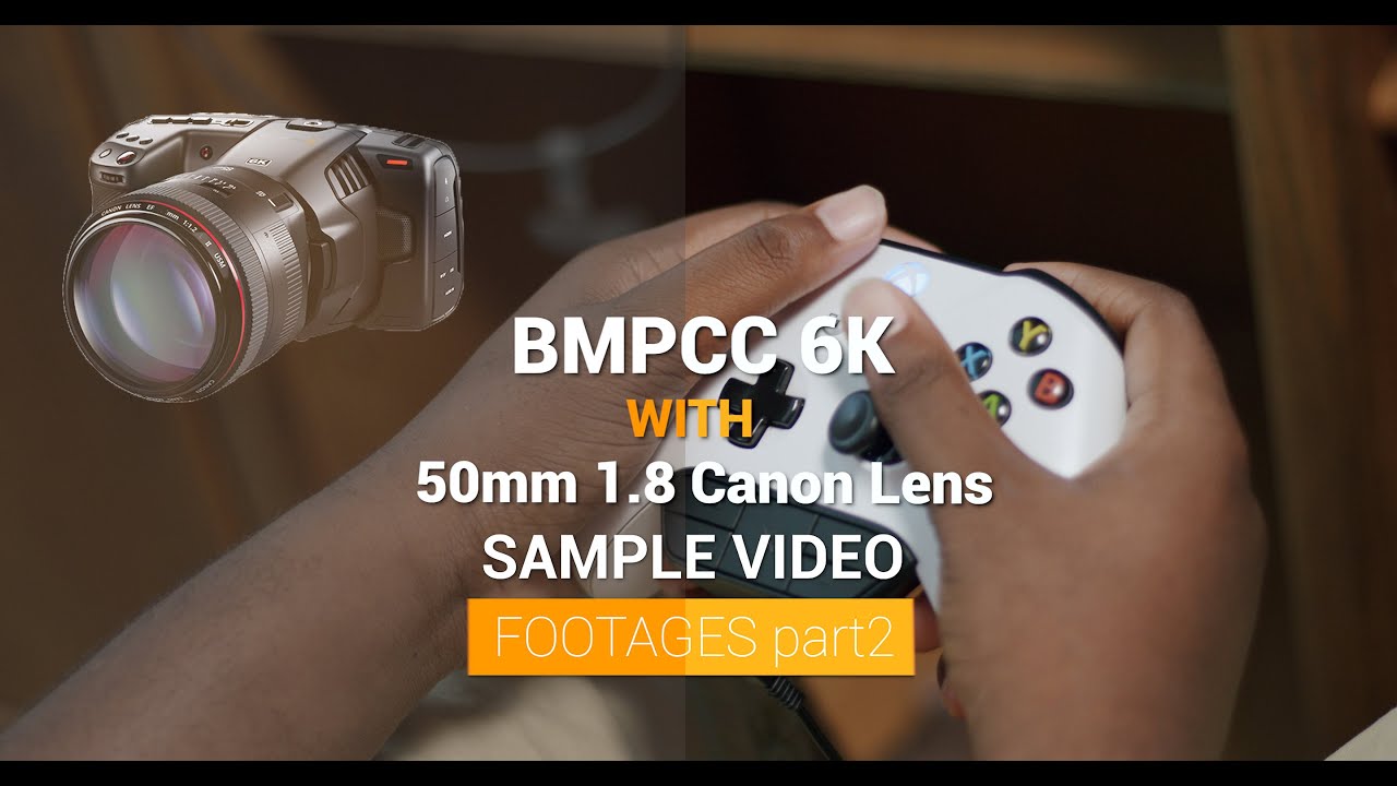 Blackmagic Pocket Cinema Camera 6k (BMPCC 6k) with Canon 50mm 1.8 Lens ...
