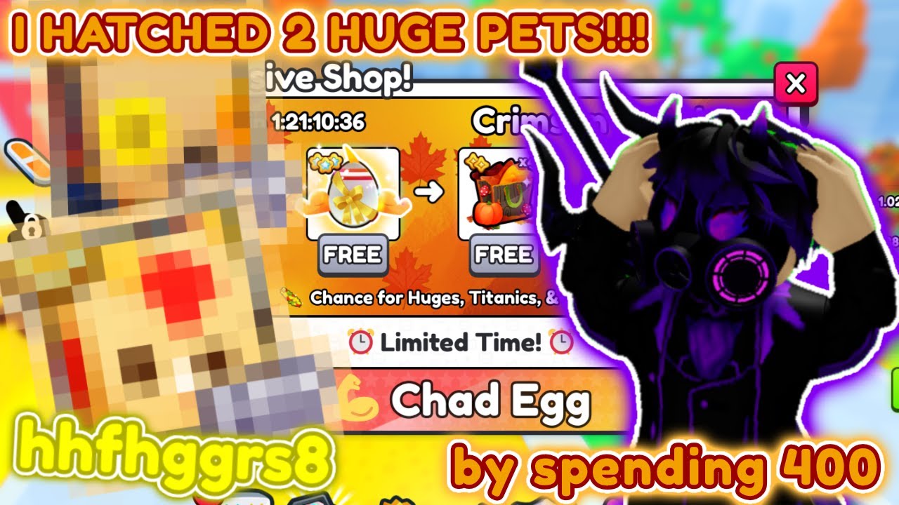 I got 2 Huge pets by spending 400 robux on this foreverpack... - YouTube