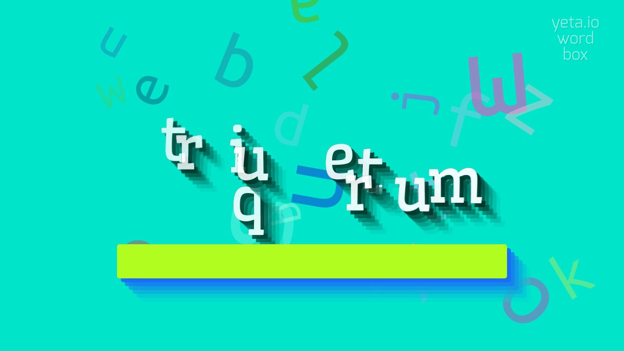 TRIQUETRUM - HOW TO PRONOUNCE IT? #triquetrum - YouTube