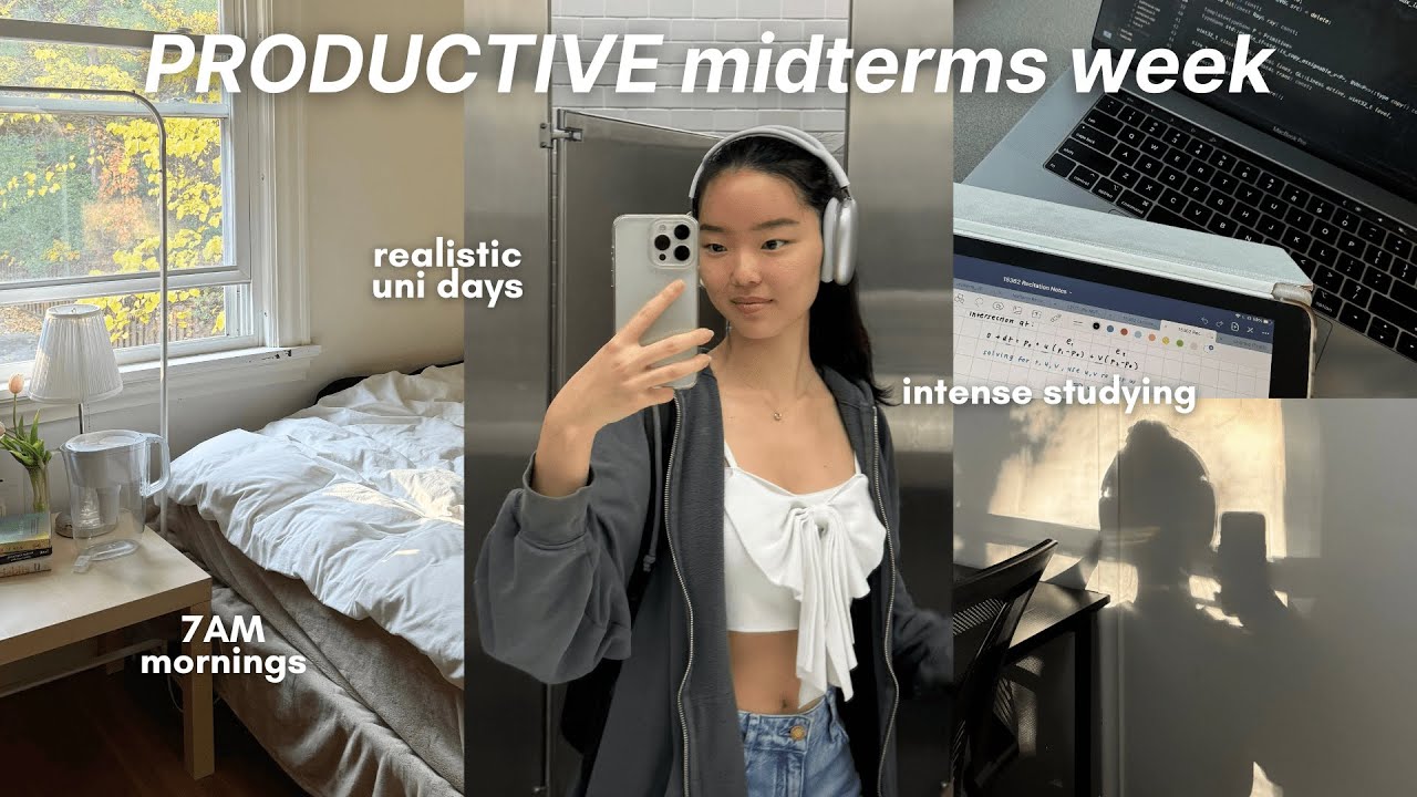 EXAM WEEK 📓 ultimate productive uni days | 3AM late-night cramming, the ...