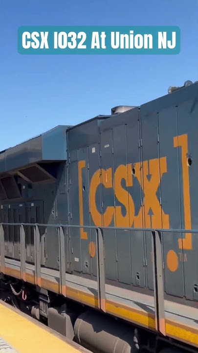 CSX I032 At Union NJ #csx #railfan #trains - YouTube