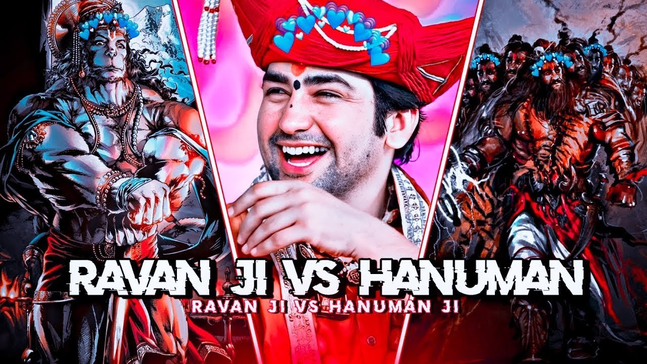 Ravan ji vs Hanuman | Bageshwar dham Sarkar || Bajrangbali ki jay ho II ...