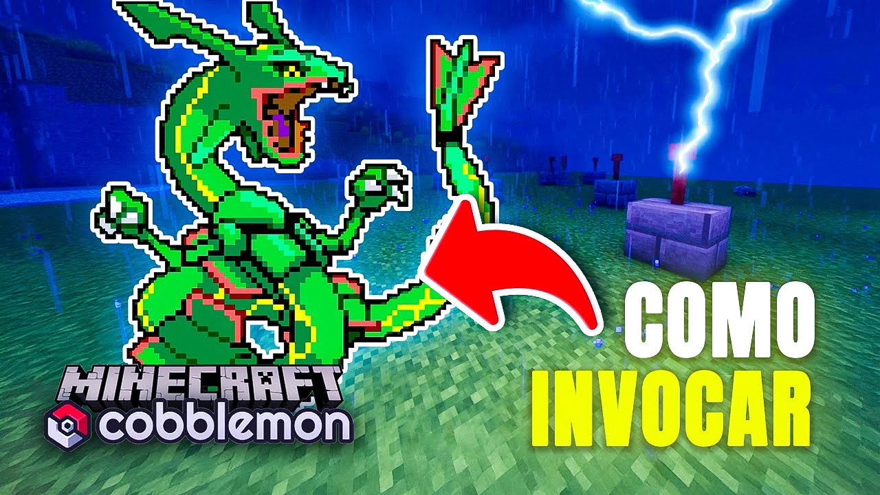 Como Incovar a Rayquaza en Minecraft Cobblemon - YouTube