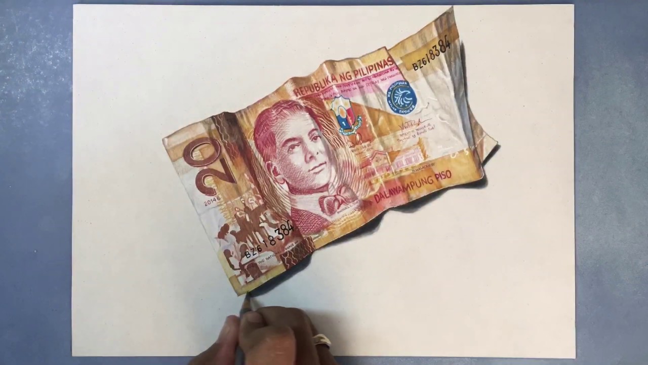 Drawing DALAWAMPUNG PISO - How to draw Anamorphic Art - YouTube