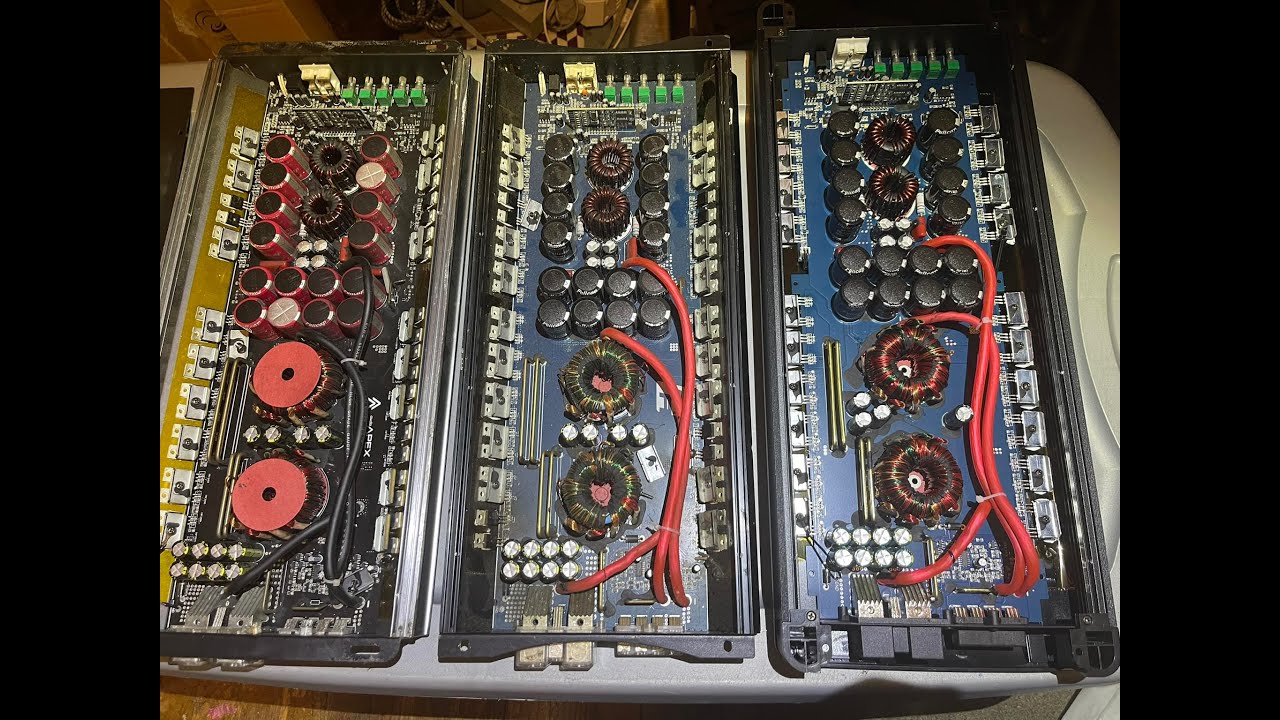 The APEX CAB 22 - , Power Acoustik VA1-10000D and TS Power TS1.9000D ...