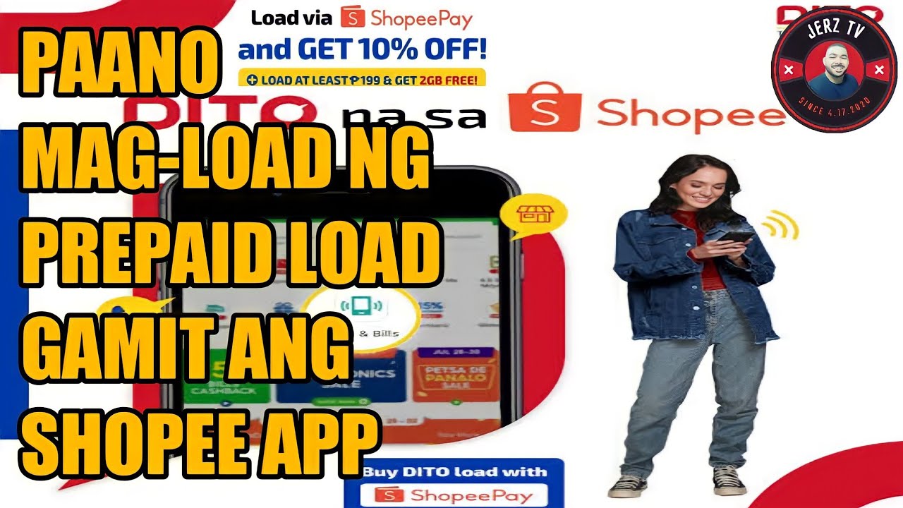 PAANO MAGLOAD NG PREPAID LOAD GAMIT ANG SHOPEE APP - YouTube