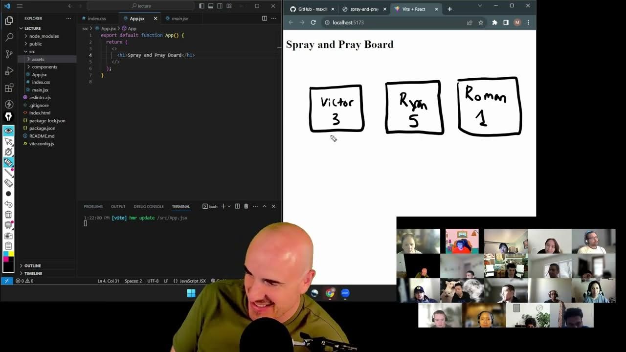 Lecture on Fetch CRUD Operations in React: GET, PUT, DELETE at Hackmyhead Coding Bootcamp - YouTube