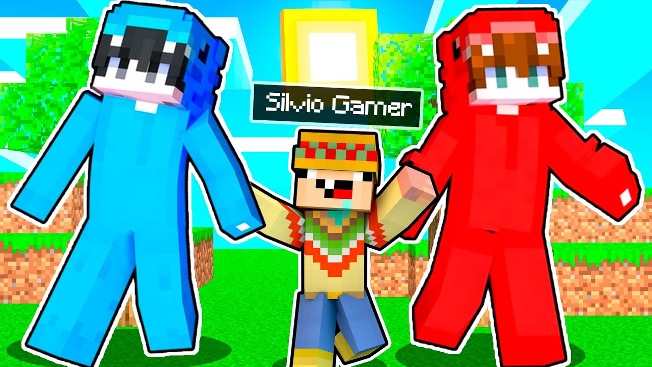DAGAR y NACHO ADOPTAN a SILVIO GAMER en MINECRAFT 😂 ️Dagar y Nacho en ...
