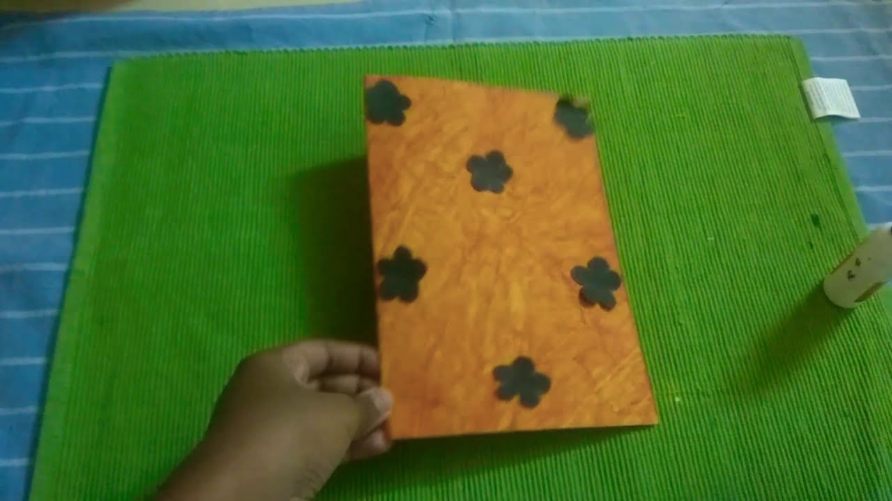 easy greeting card using colour paper - YouTube