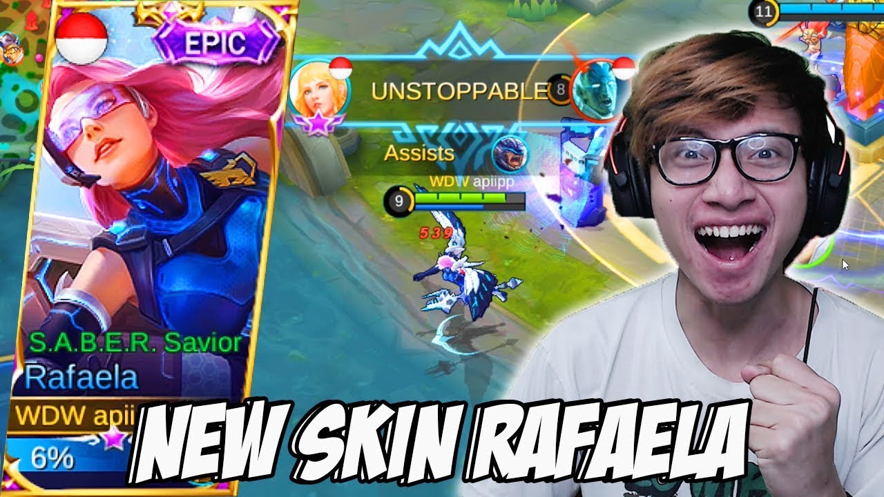 NEW SKIN RAFAELA SABER SAVIOR KEREN BENER WOI - MOBILE LEGENDS ...