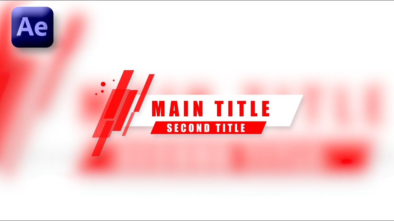 After Effects Tutorial - Simple lower third animation - No plugins - YouTube