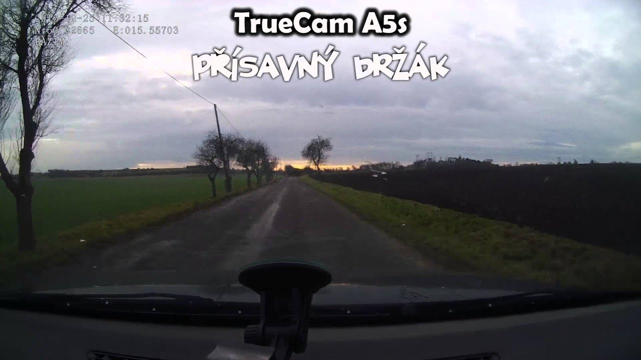 TrueCam A5s: Přísavný držák vs. 3M držák - YouTube