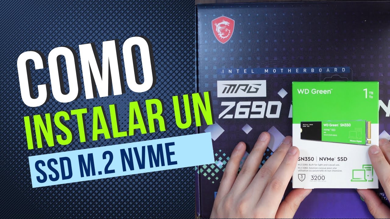 Cómo instalar un SSD M.2 NVME en tu PC en 2023 - YouTube