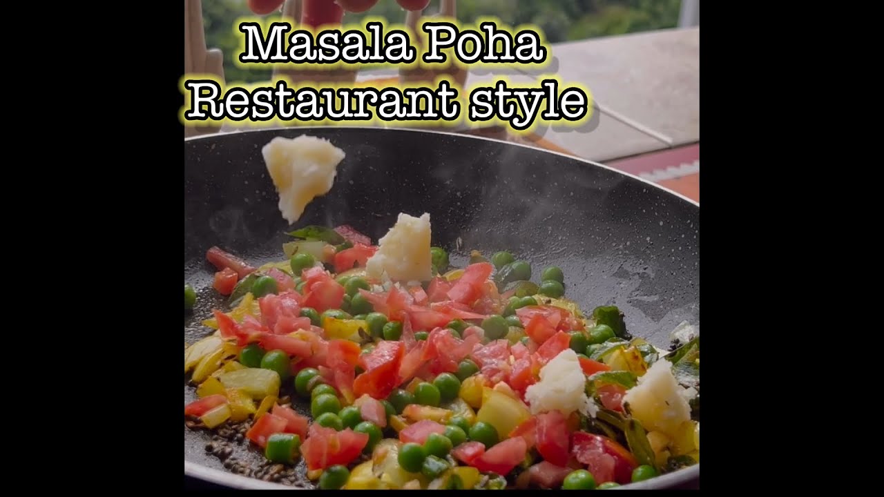 Masala Poha Restaurant style| Poha Recipe | Breakfast Recipe - YouTube