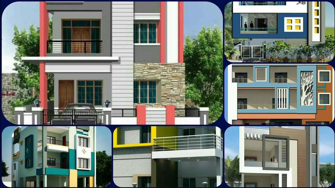 Top front elevation design ll parafit wall design - YouTube