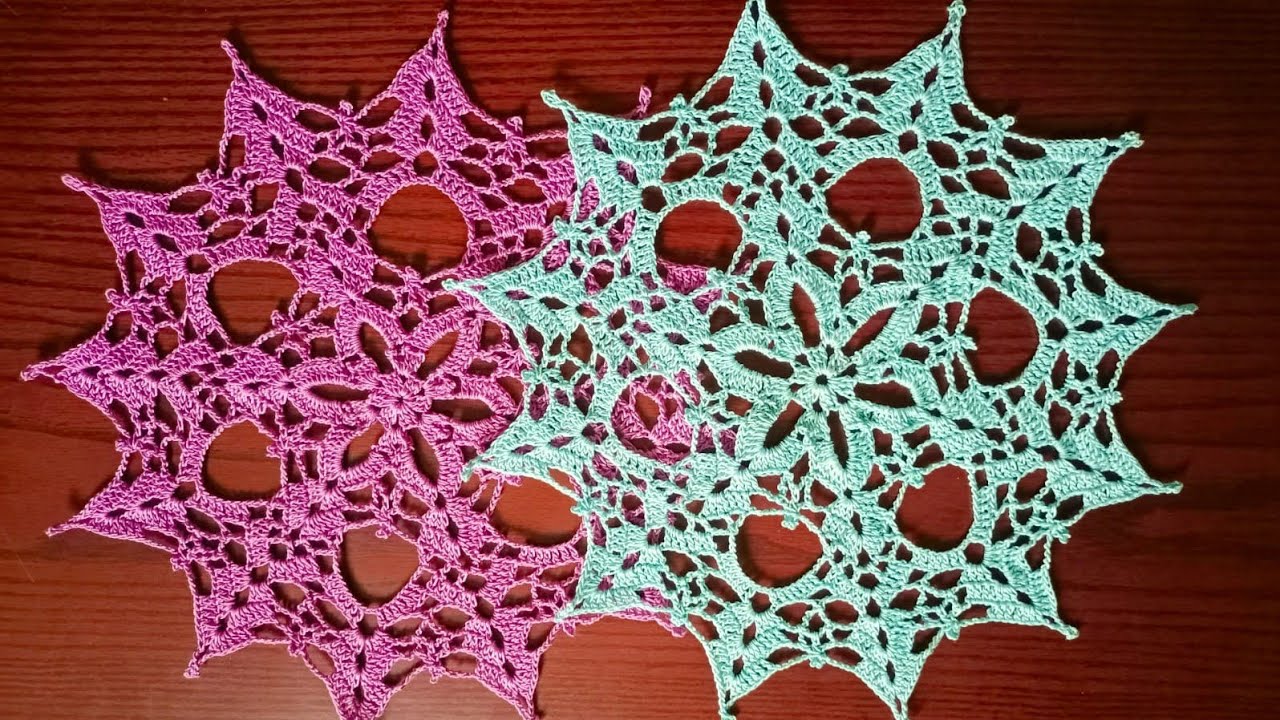 Beautiful Crochet Lacy Doily Pattern Tutorial | Sweet Pea Doily Part 1 ...