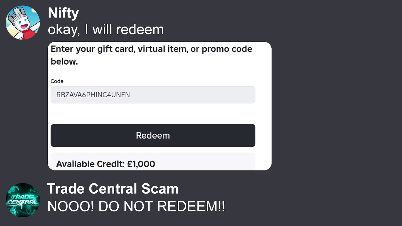 Telling Roblox Middleman Scammers That I Actually Redeemed The ...