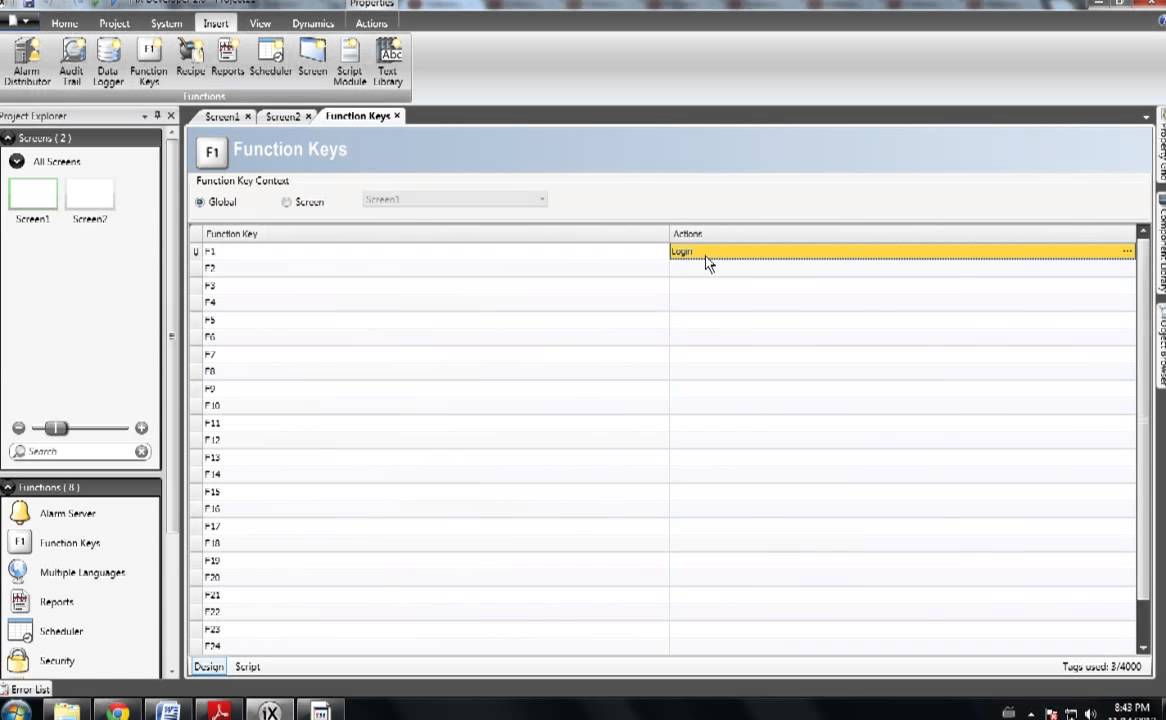 Beijer iX Developer Fonksiyon Tuşları Oluşturma - YouTube