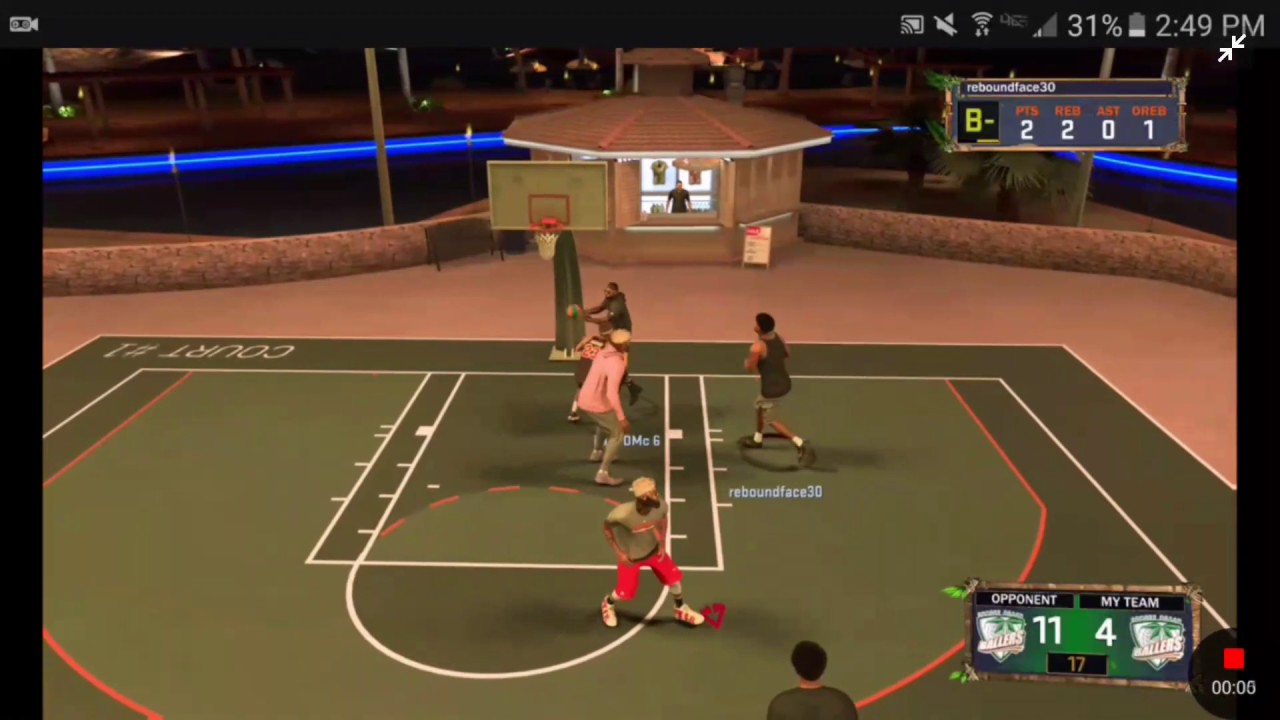 Rebound face 30. My park dunk on Shaq?! contact dunks with 5'10 pg. Nba ...