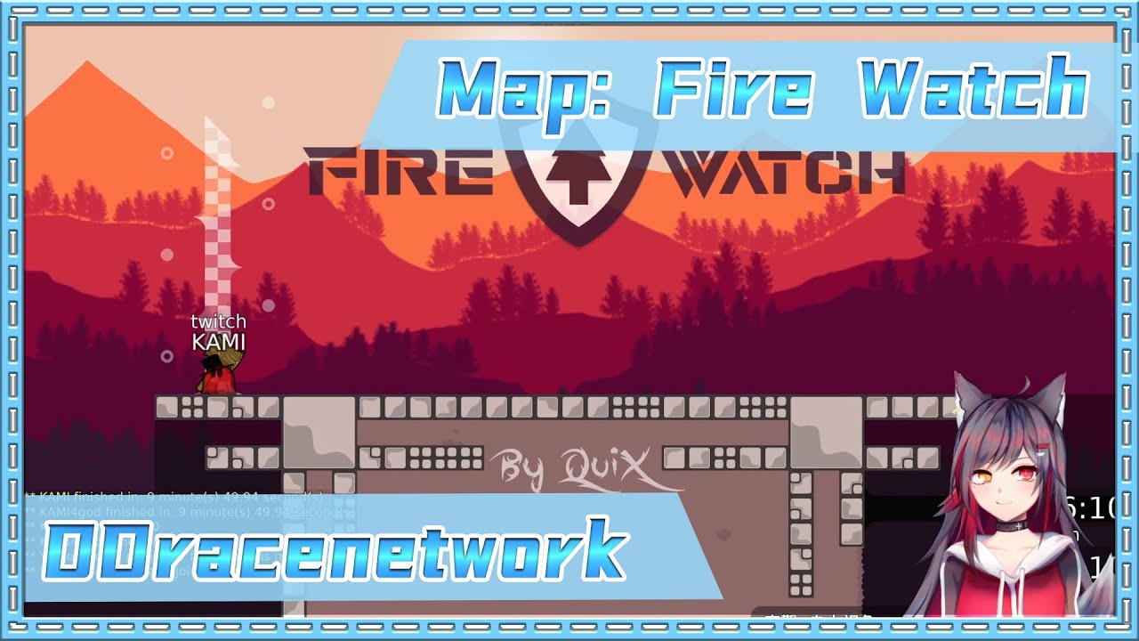 【DDRace】Awesome new novice map！fire watch gameplays | 多人合作竞技游戏 ...