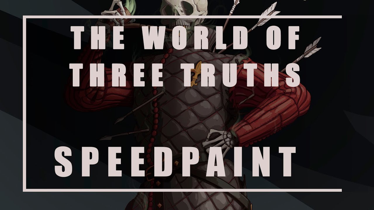 the world of three truths, illustration speedpaint. - YouTube