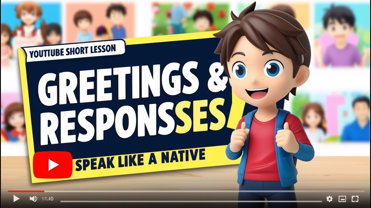 Essential English Greetings & Responses | Speak Like a Native! - YouTube