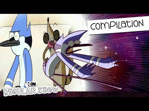 Out of This Park! 🚀 | Regular Show Space Craziness Compilation