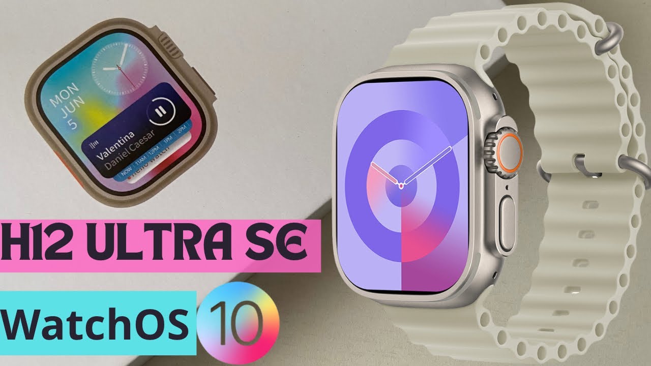 H12 Ultra SE Smartwatch | new watchOS10 style Apple Watch Ultra ⌚️ ...