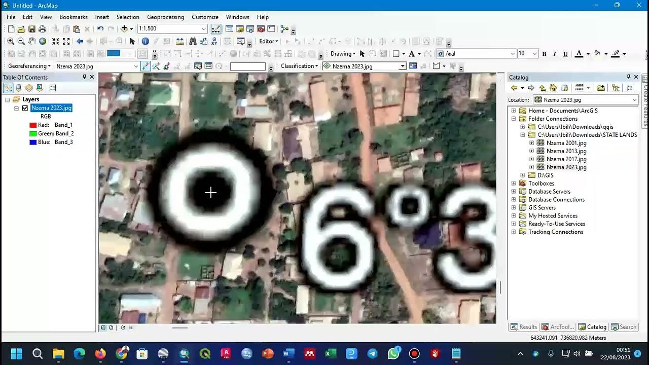 How to Georeference a Raster Image in ArcGIS (ArcMap) - YouTube