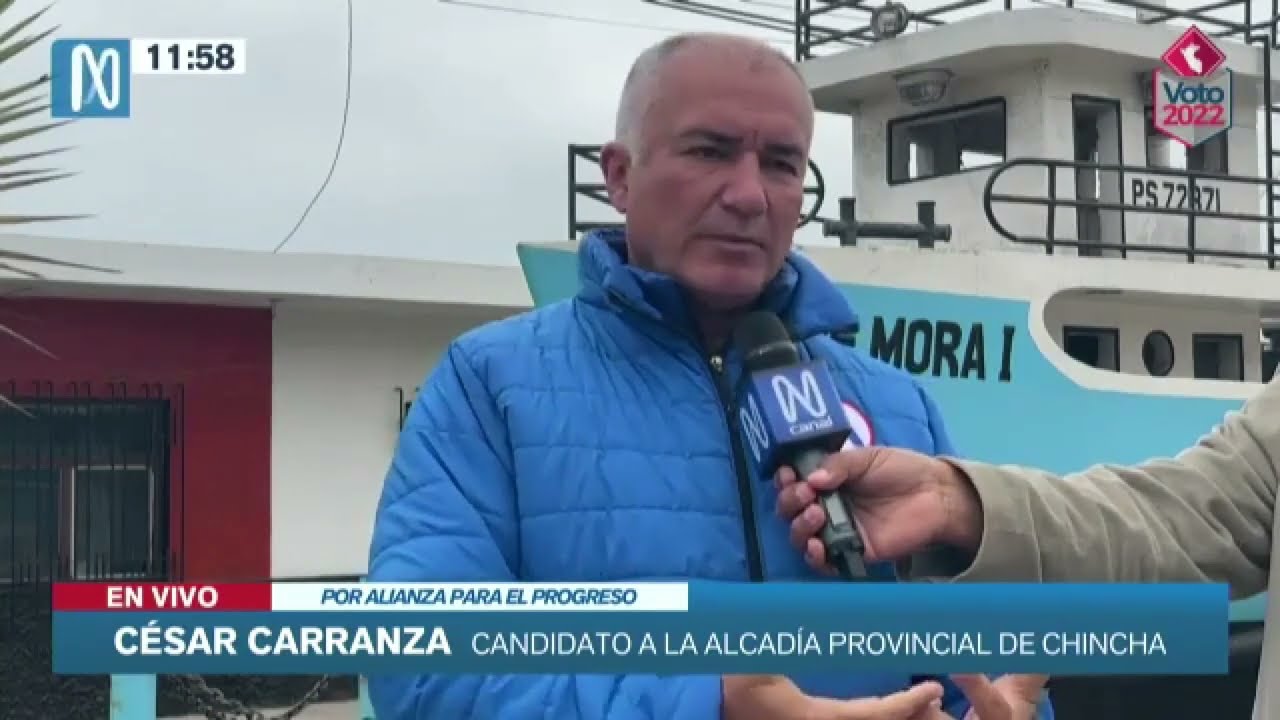 César Carranza, candidato a la alcaldía provincial de Chincha - YouTube