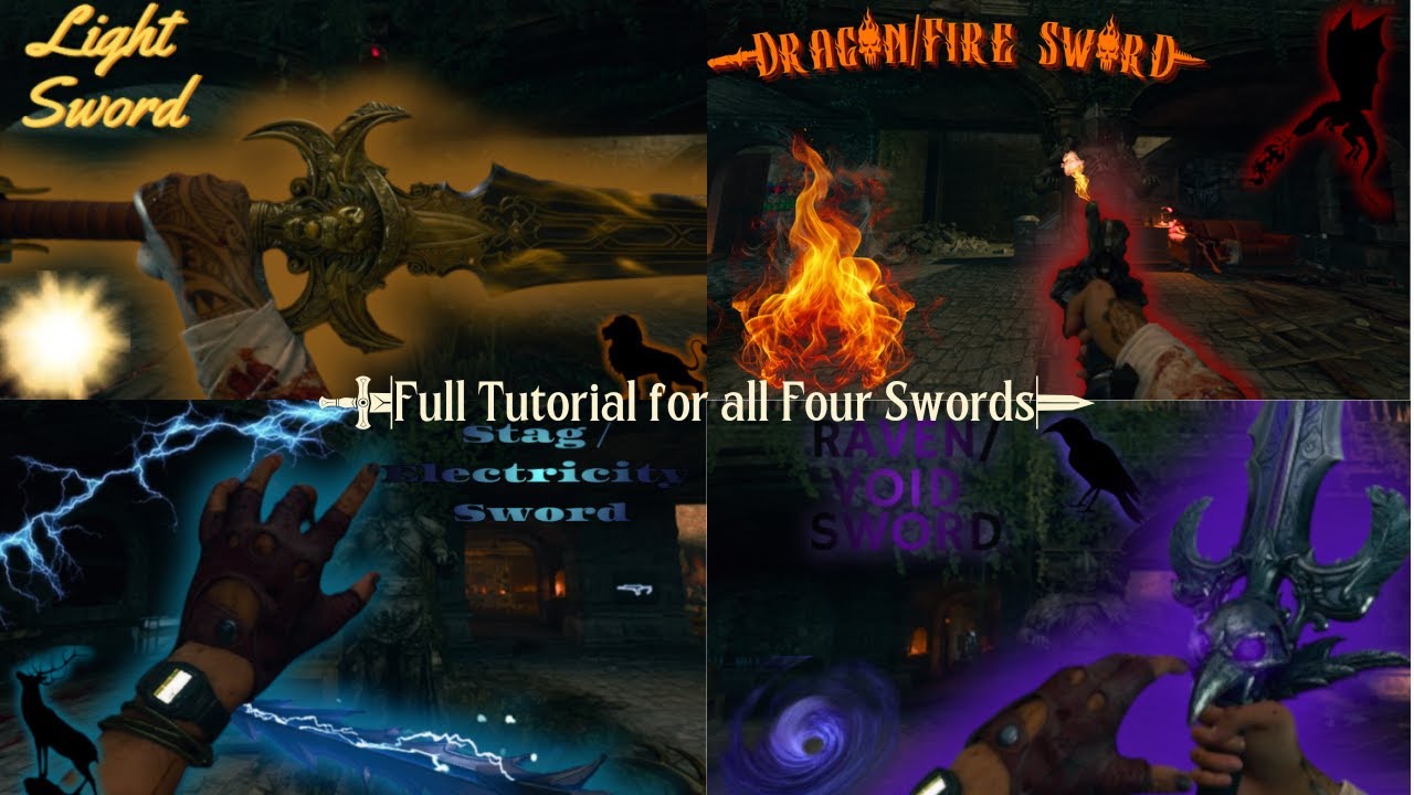 Citadelle Des Mort All Four Sword Upgrades! (Raven/void,Light/Lion,Stag ...