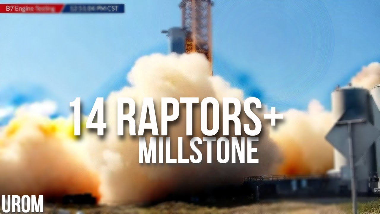 Superheavy Booster 7 - Static fire 14 inner - YouTube