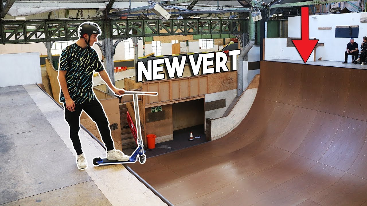 TESTING THE BRAND NEW 15FT VERT HALF PIPE - YouTube