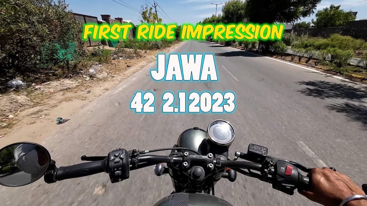 Jawa 42 First ride impression | jawa 42 2.1 ride review ⚡⚡🔥🔥🔥😲 - YouTube