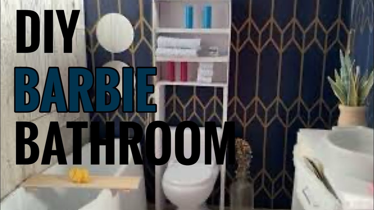 DIY Barbie Bathroom (For him) - YouTube