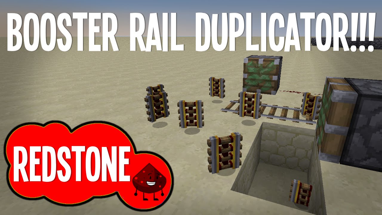 Minecraft: Booster Rail Duplicator - YouTube